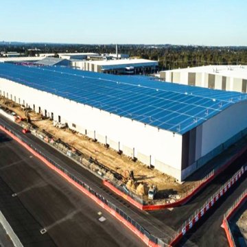 steel structure logistics warehouse building fabricated by Qingdao ...