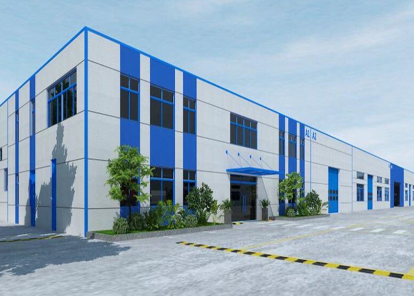 steel structure warehouse for logistics, made by Qingdao Xinguangzheng ...