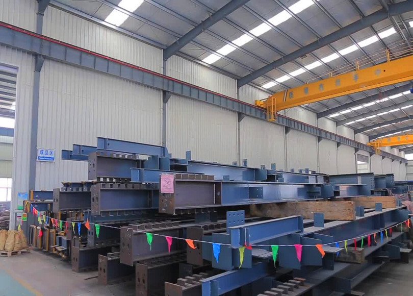 steel structure logistics warehouse building fabricated by Qingdao ...